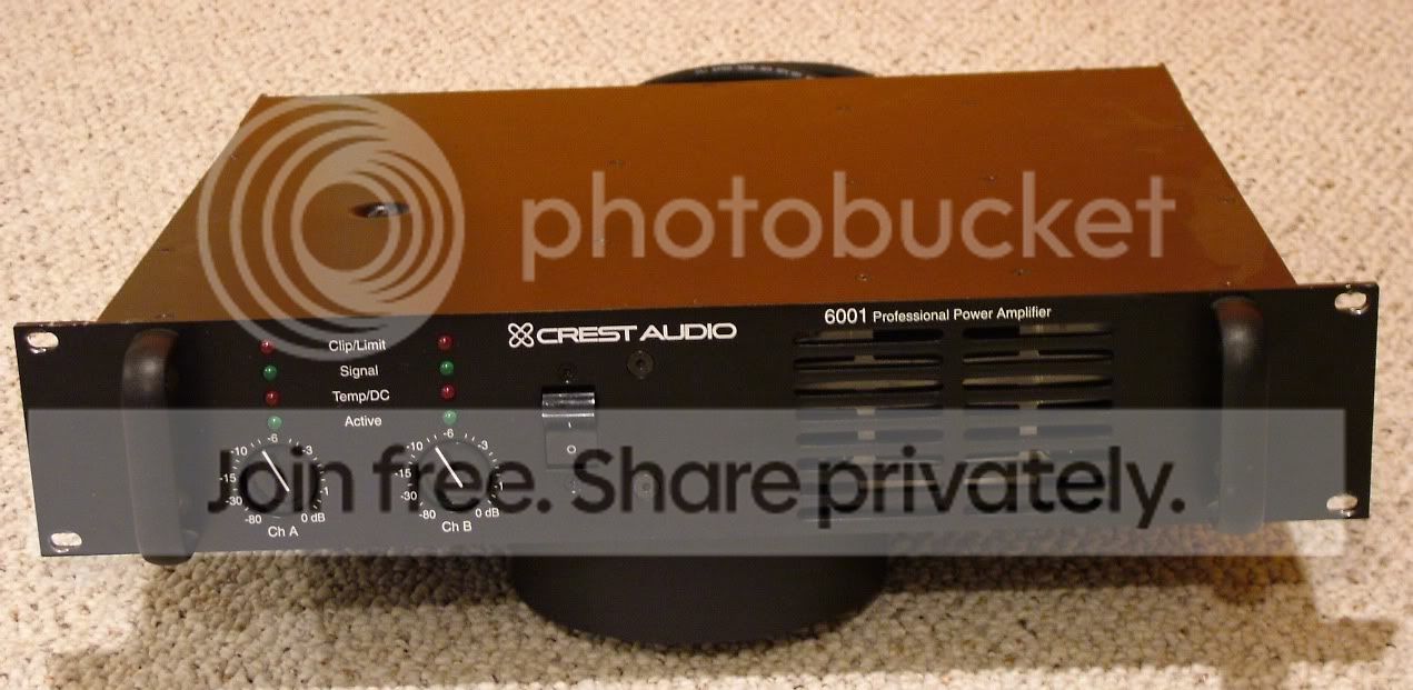 FS: Crest PRO 6001 Professional Series power amp - Live Gear - Harmony ...