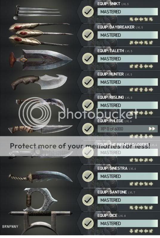 Infinity Blade 3 - Weapon Combo Bonus Complete List - IB Forums