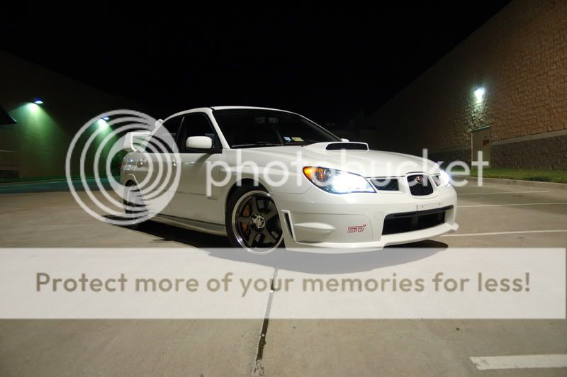 Suspension/Stiffening - White 06 STI dumped on Megan racing coilovers ...