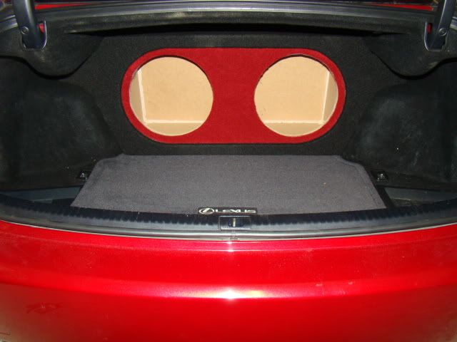 2006-2012 Lexus IS250 & IS350 2-10" Subwoofer Sub Box W/Ressed Face ...
