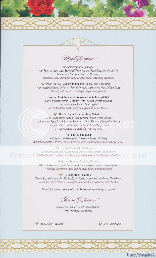 Pictures of Kid & Adult Dream Menus | The DIS Disney Discussion Forums ...