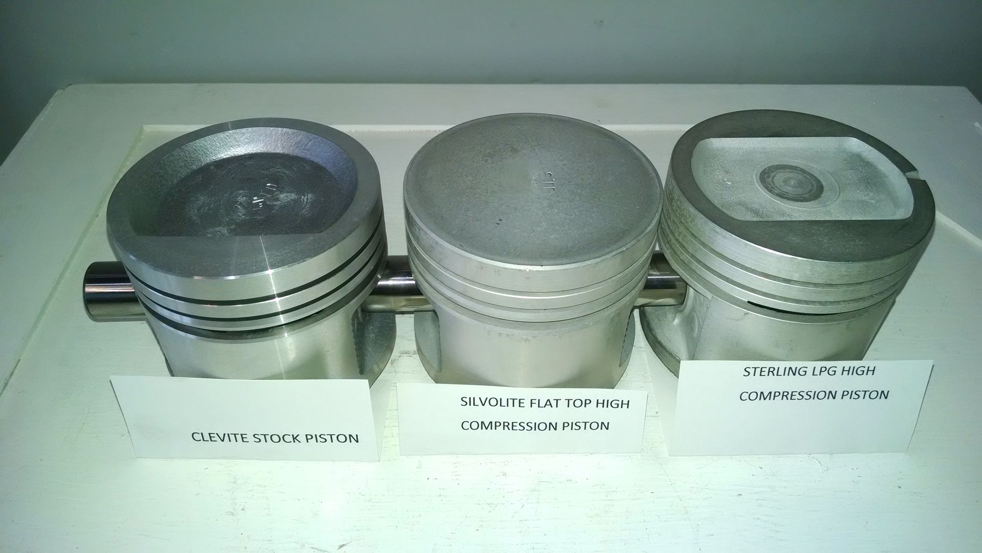 292 Chevy Flat Top Pistons .040 Bore, Set of Six | eBay